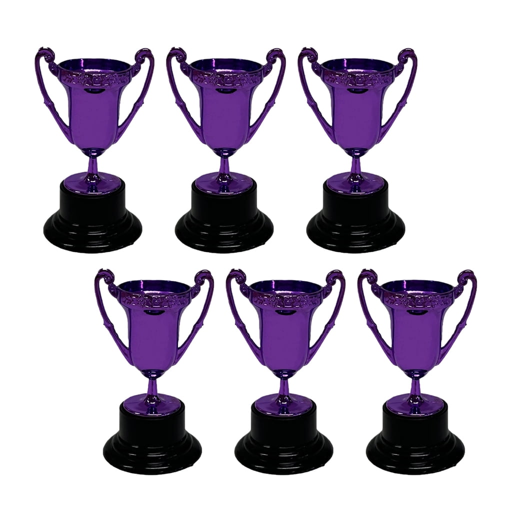 6Pcs Soccer Medals Prize Cup Purple Competition Champions Award ...