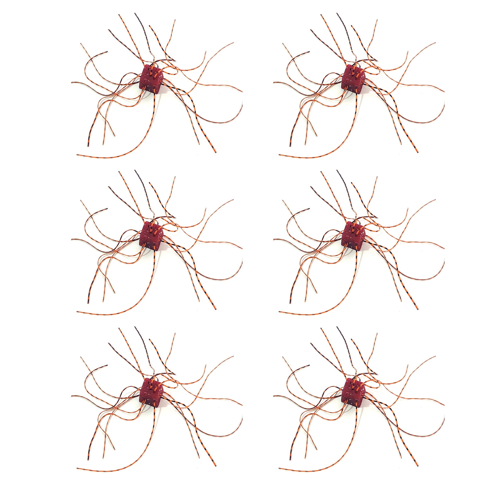 6Pcs Soft Baits Slow Sinking Bite Resistant Dice-Shaped Baits Fishing ...