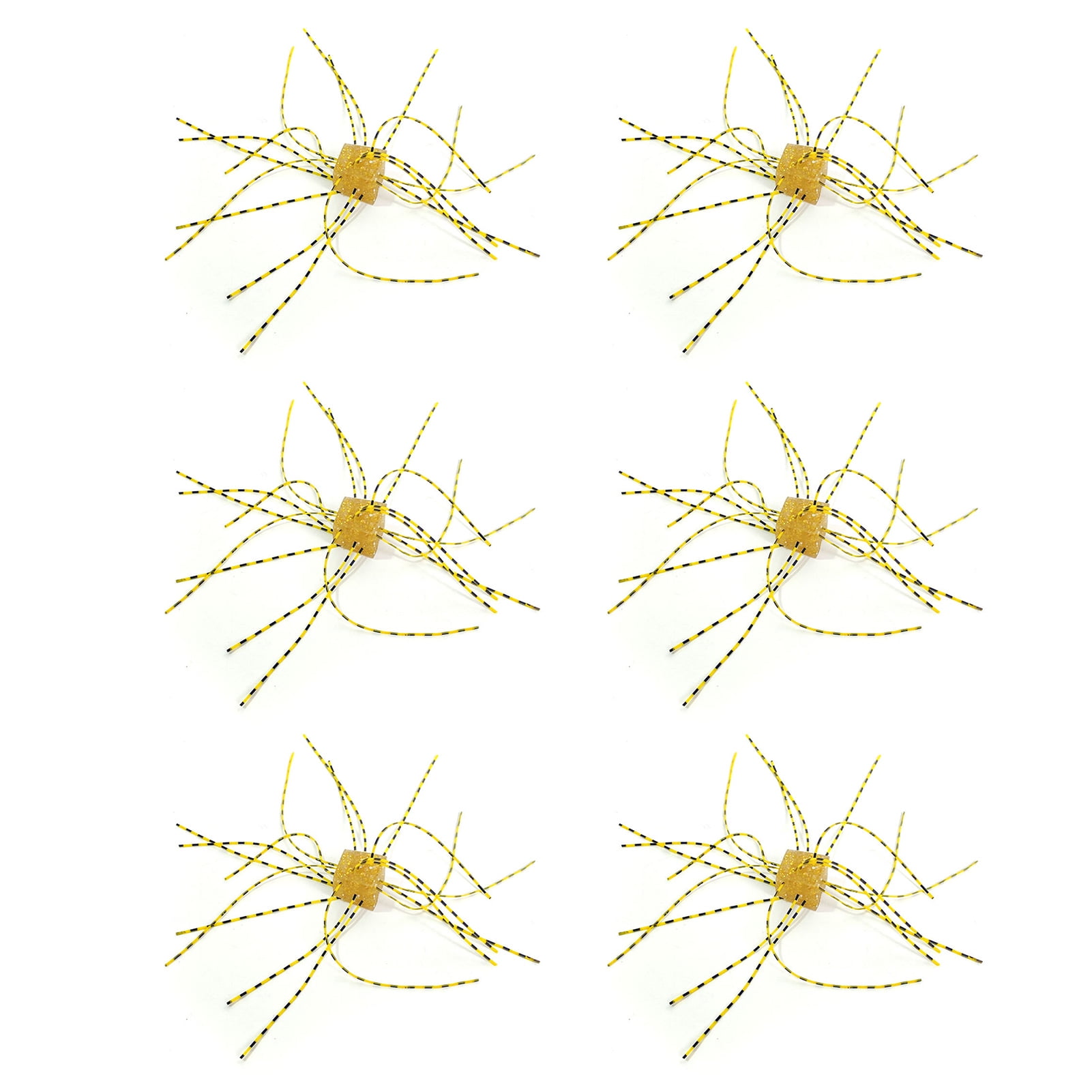 6Pcs Soft Baits Slow Sinking Bite Resistant Dice-Shaped Baits Fishing ...