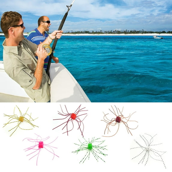 6Pcs Soft Baits Slow Sinking Bright Color Flexible Bite Resistant ...