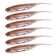 6Pcs Soft Lures Floating Baits Artificial Swimbaits Needle Tail ...