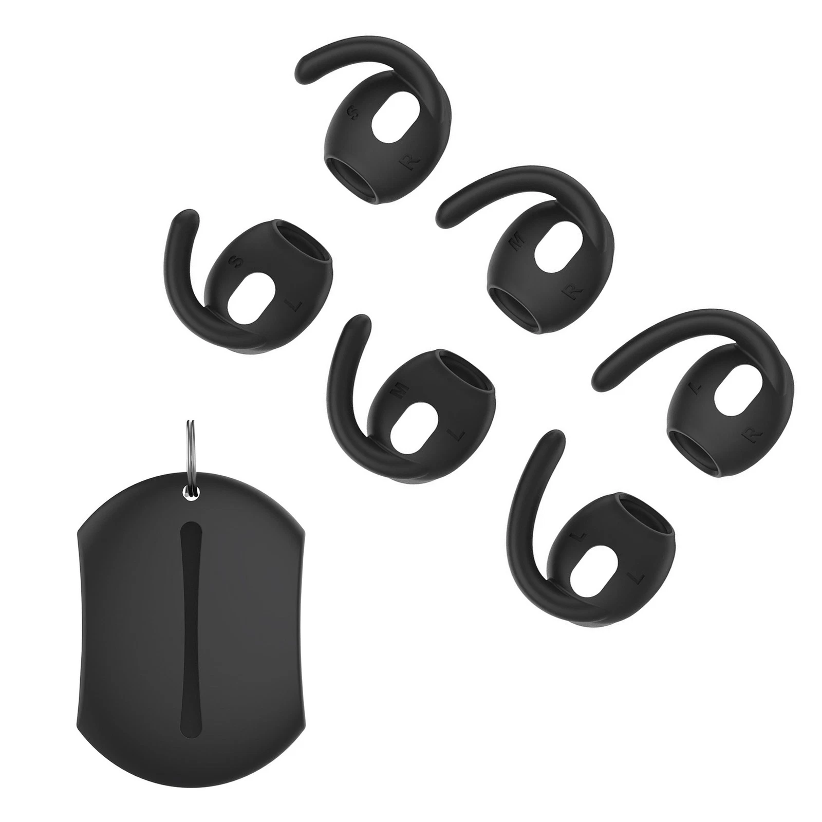 6Pcs Soft Silicone S M L Ear Hooks Eartips Cover Earhooks For Airpods 3 ...