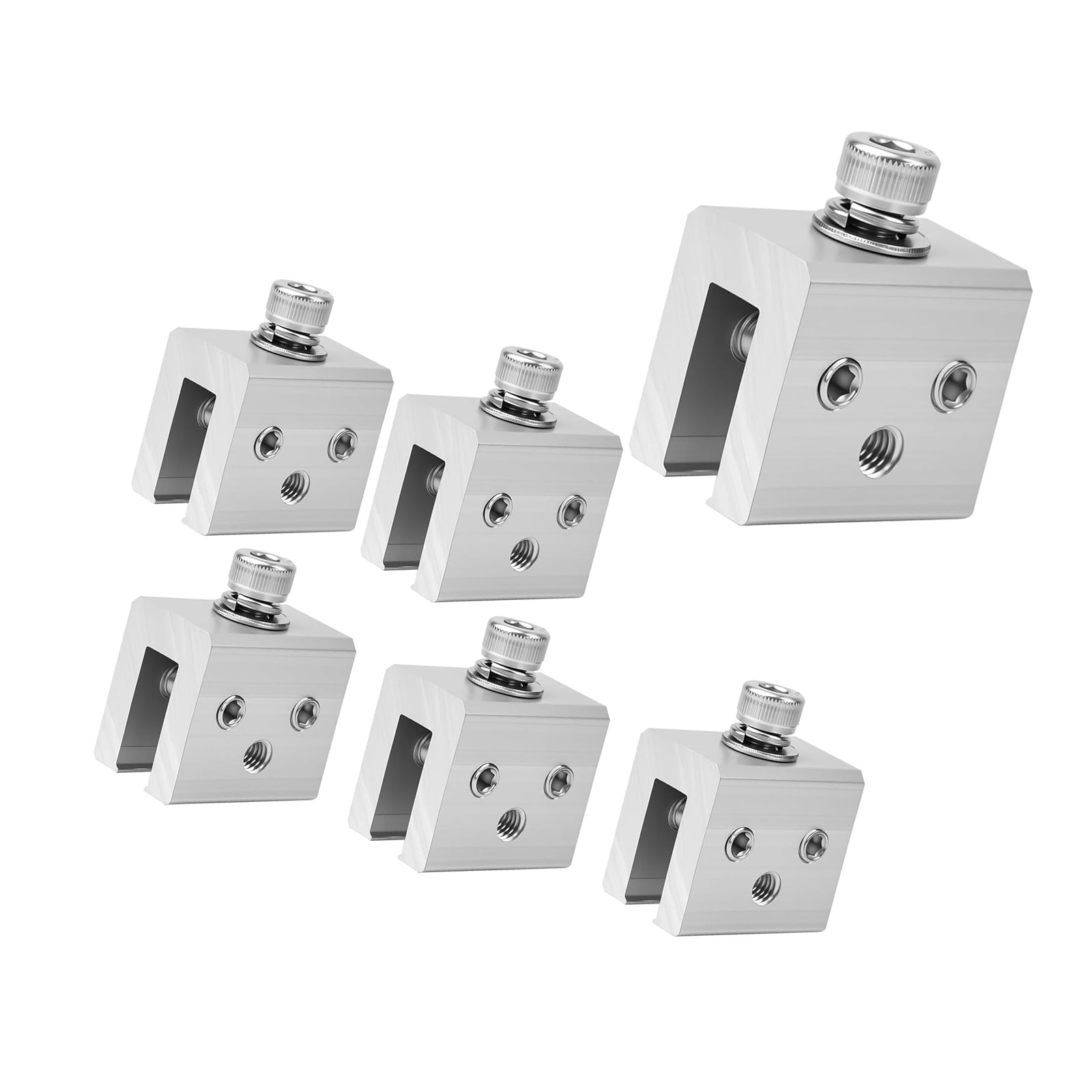 6Pcs Solar Panel Mounting Standing Seam Clamp Aluminum Roof Mount ...