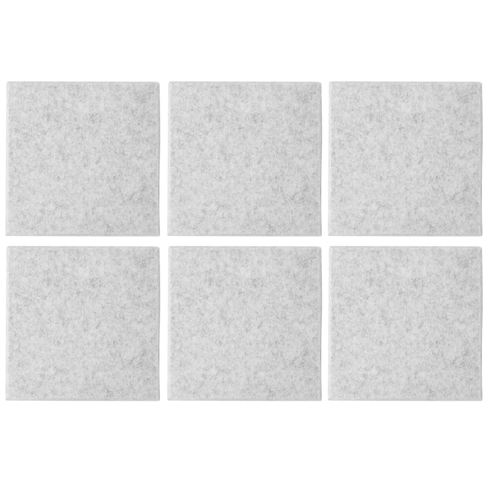 6Pcs SoundAbsorbing Board Acoustic Polyester Fiber Soundproof Fireproof ...