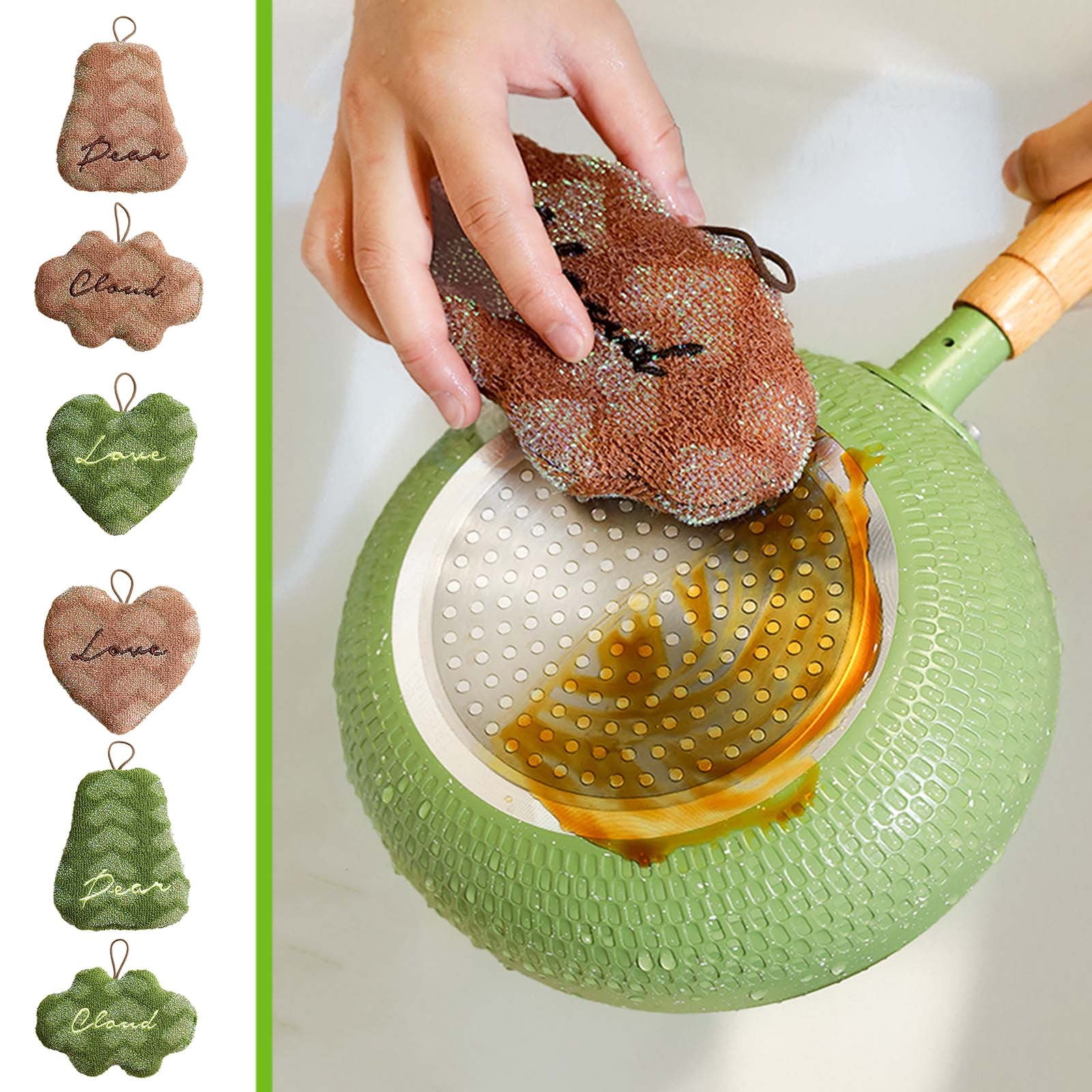 6Pcs Sponge Scourer Under $5! Kadlawus Vintage Embroidered Sponge ...