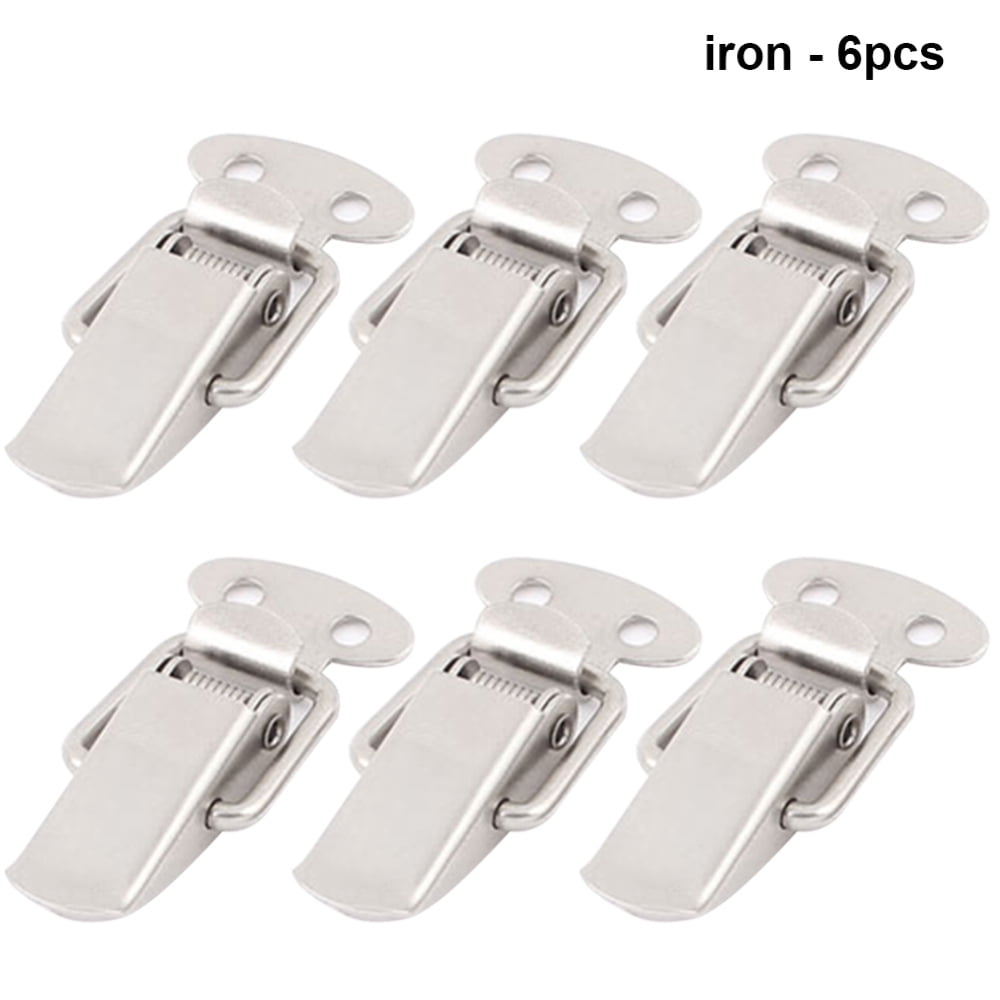 6Pcs Spring Loaded Suitcase Chest Tool Box Locking Toggle Latch Hasp ...