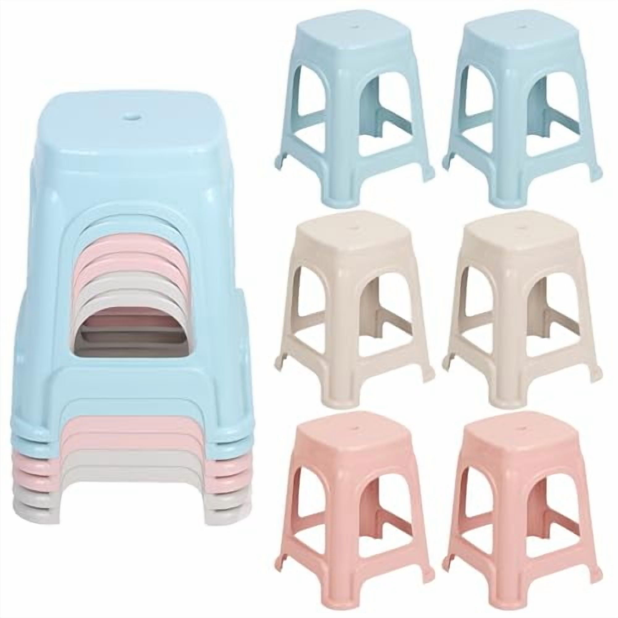6Pcs Stackable Classroom Stools, Plastic Teacher Chair, Indoor Outdoor ...