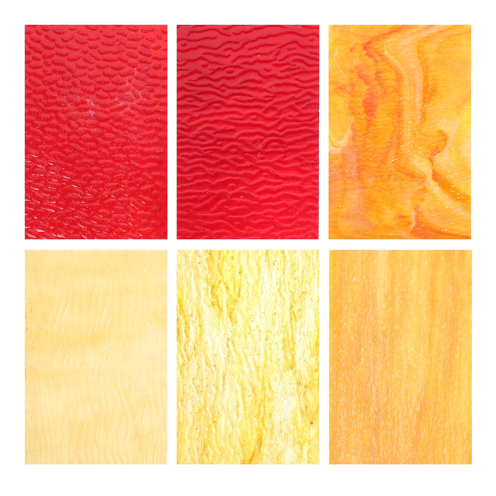 Minkissy Transparent Colored Glass Sheets, Water Ripple Effect, Ideal ...