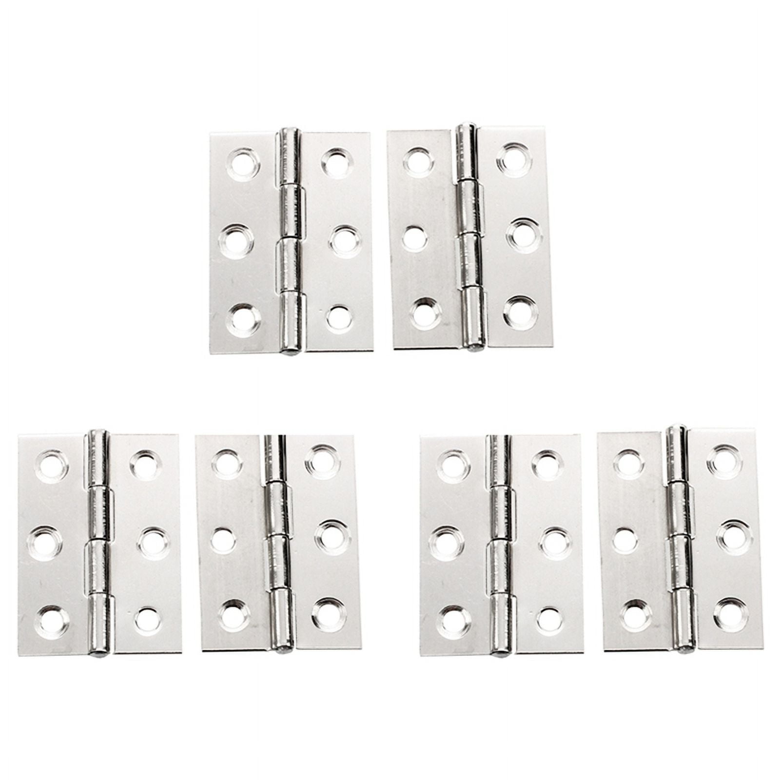 6Pcs Stainless Steel 2 Inch 4.4X3.1cm Cabinet Door Hinges Hardware ...
