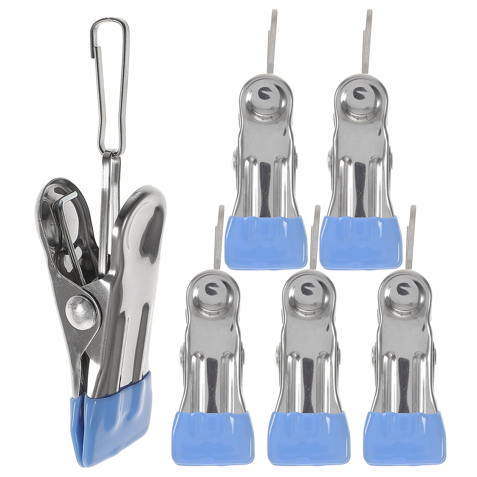 6Pcs Stainless Steel Clothespins Heavy Duty Laundry Clothes Pin ...