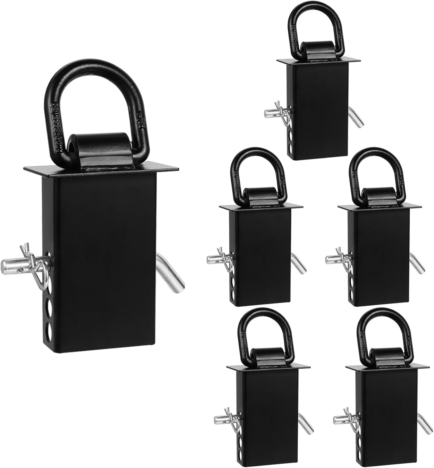 6Pcs Stake Pocket D Rings Trailer Tie Down with Hitch Pin 2” x 4 ...