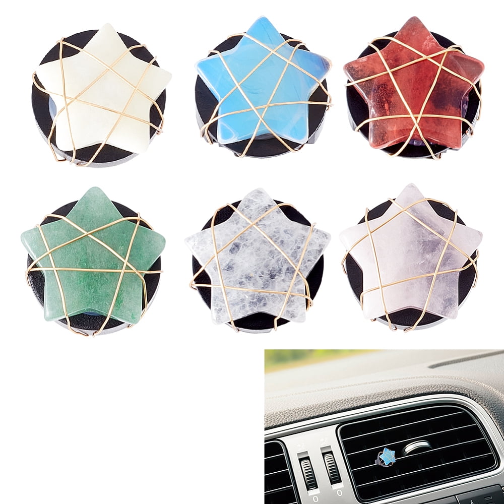6Pcs Star Air Vent Clips Car Vent Clips Accessories Cute Car Air ...