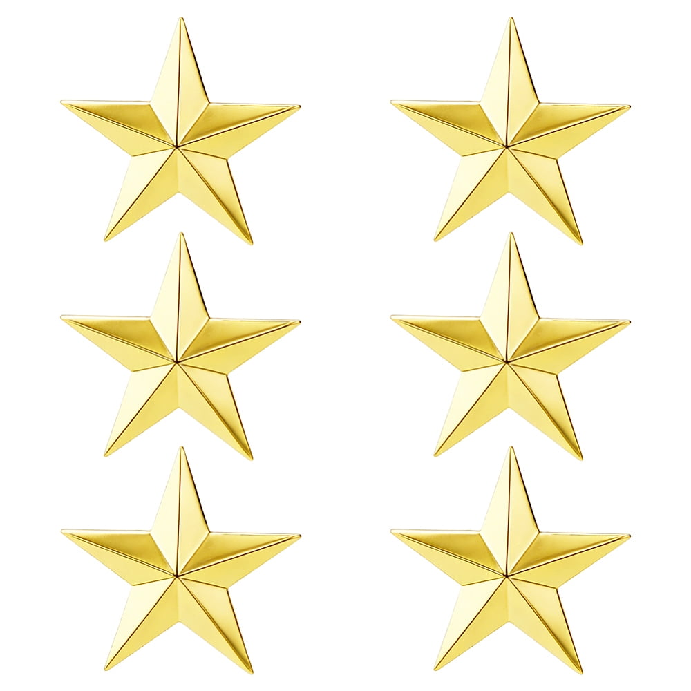 6Pcs Star Alloy Lapel Pin Backs for Backpack Clothes Golden Yellow ...