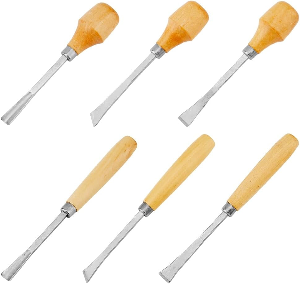 6Pcs Stone Setting Tools Wood carving Hand Chisel Jewelry Stone Prong ...