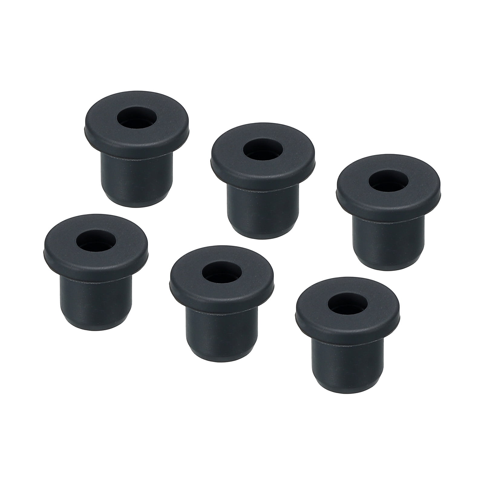 6Pcs T Shape Rubber Grommet Mount Dia 10mm ID 6mm H 11mm Seal ...