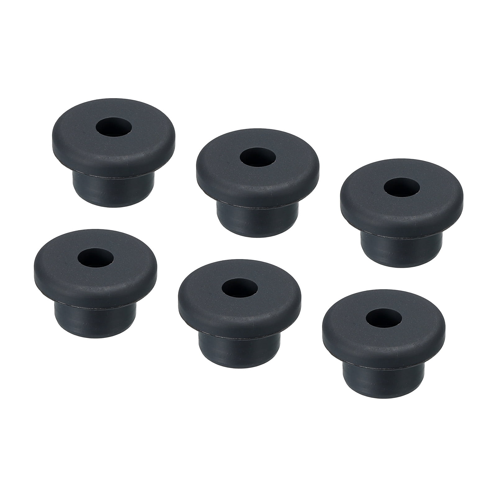 6Pcs T Shape Rubber Grommet Mount Dia 16mm ID 7mm H 14mm Seal ...