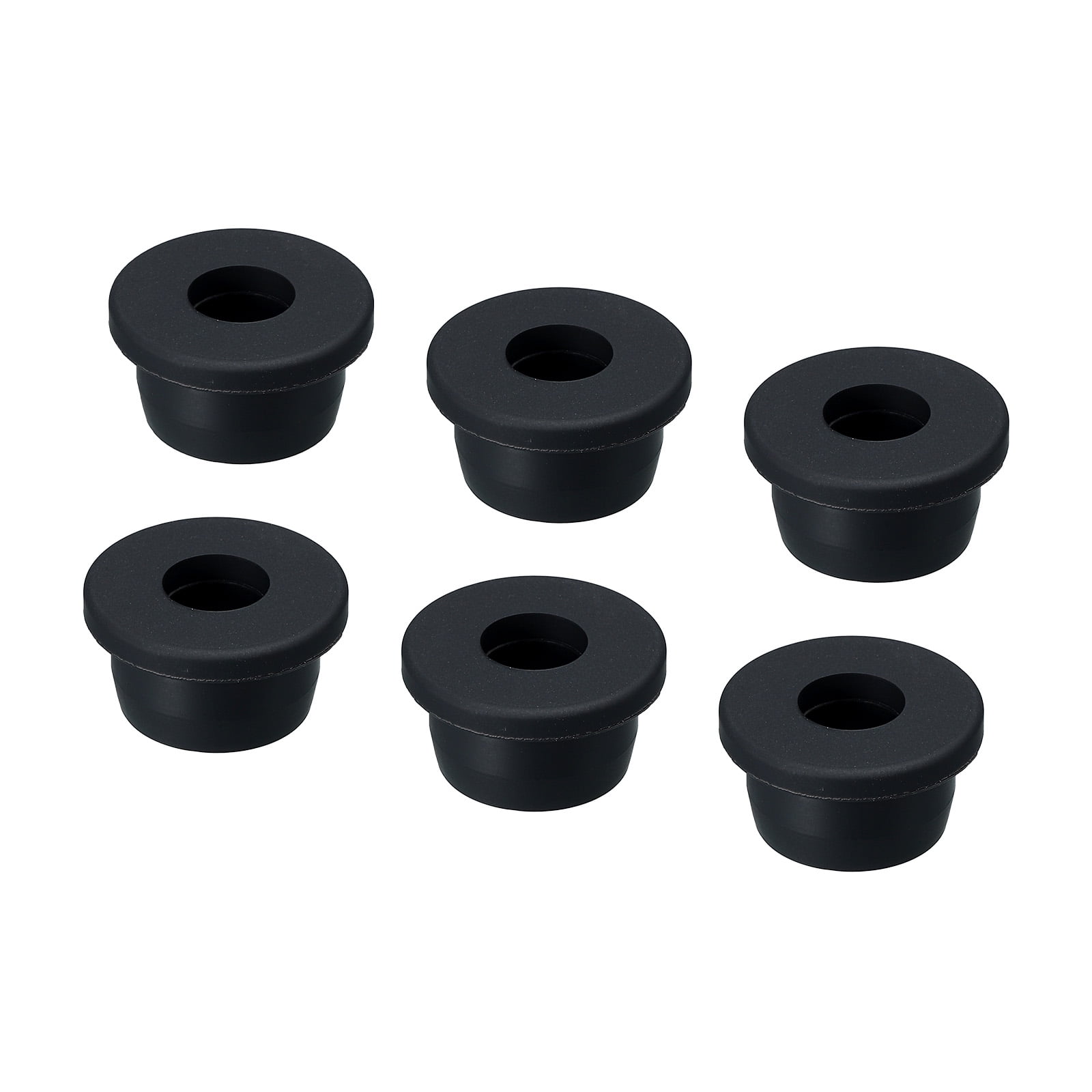 6Pcs T Shape Rubber Grommet Mount Dia 19.5mm ID 10mm H 13mm Seal ...