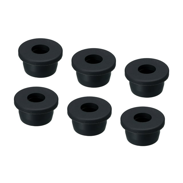 6Pcs T Shape Rubber Grommet Mount Dia 19.5mm ID 10mm H 13mm Seal ...