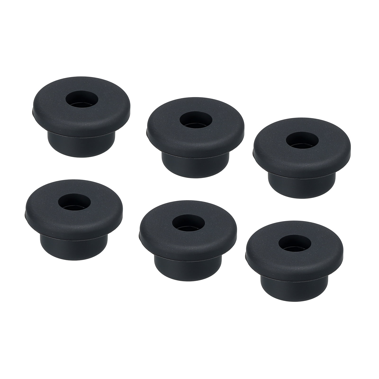 6Pcs T Shape Rubber Grommet Mount Dia 19mm ID 9mm H 14mm Seal ...
