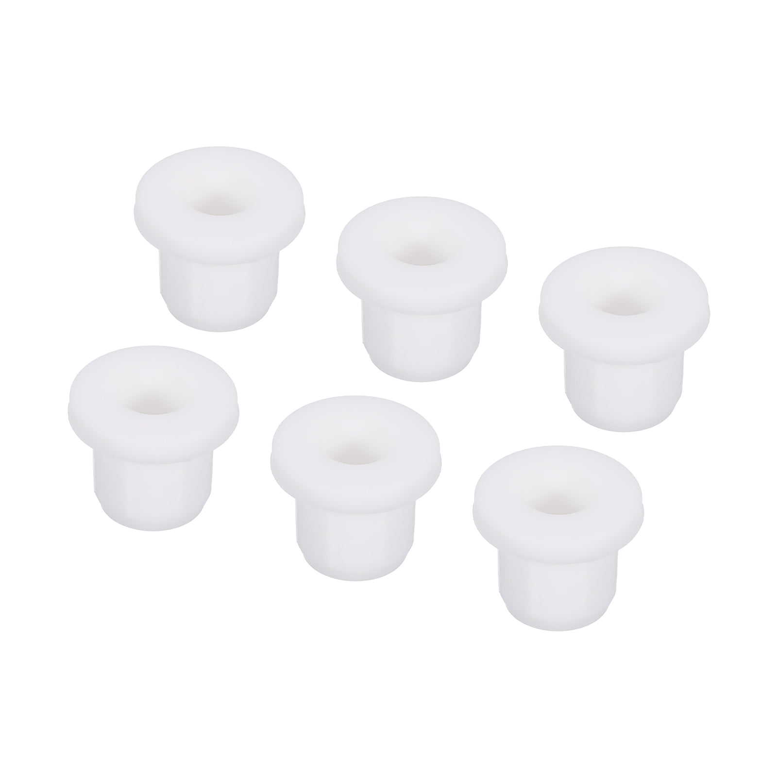 6Pcs T Type Rubber Grommet Mount Dia 10mm ID 6mm H 11mm Seal Protection ...