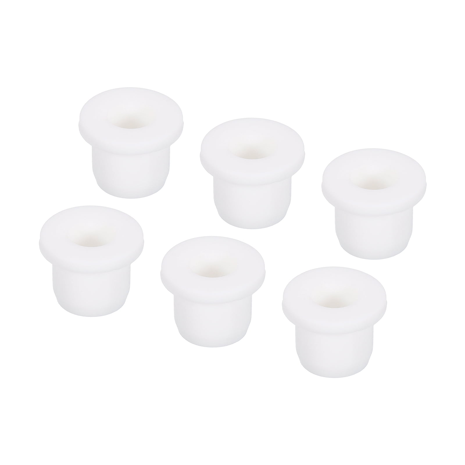 6Pcs T Type Rubber Grommet Mount Dia 12mm ID 7.5mm H 12mm Seal ...