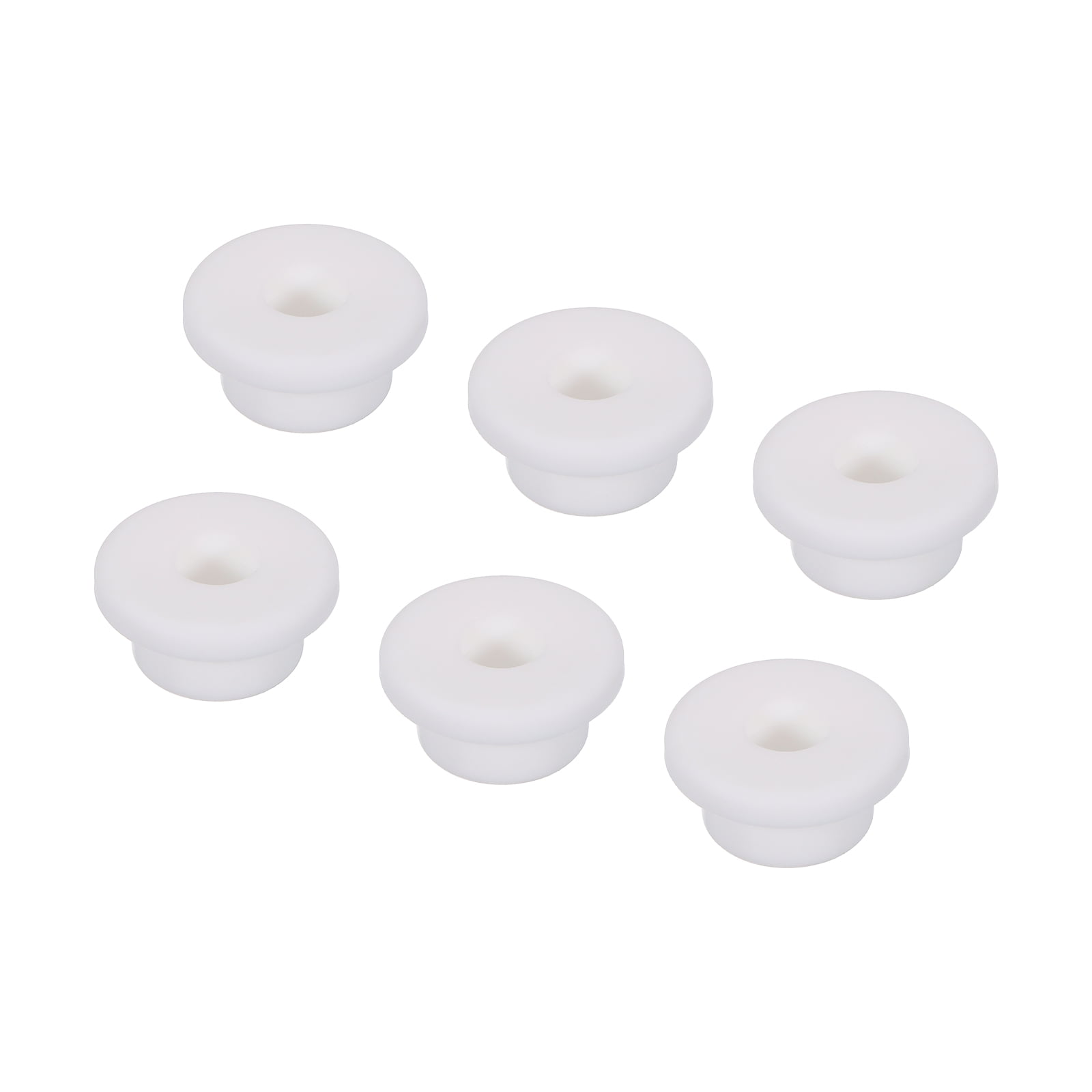 6Pcs T Type Rubber Grommet Mount Dia 20mm ID 10mm H 14mm Seal ...