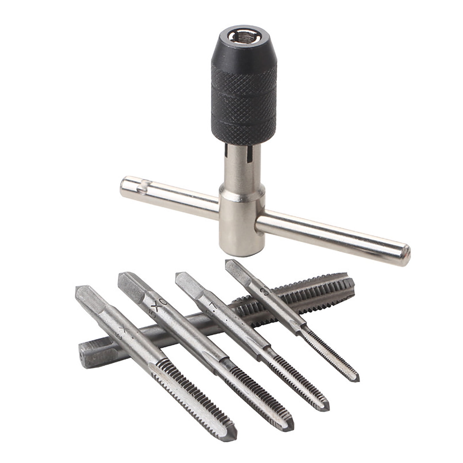 6Pcs T Type Tap Wrench Set T Handle HSS Hand Tool for Auto Mechanical Maintenance M3?8 - Walmart.com