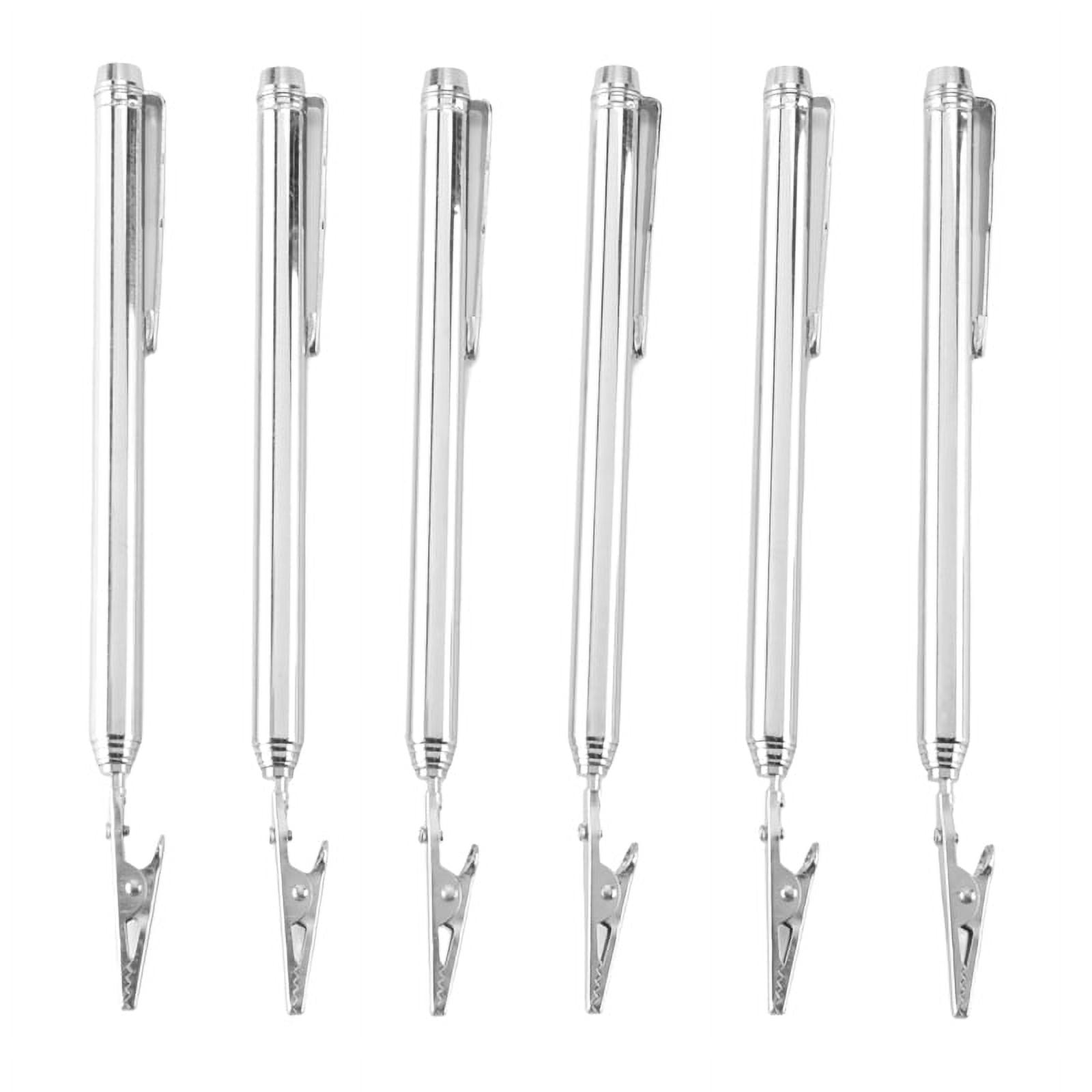 6Pcs Telescoping Alligator Clip Telescopic Clamp with Pen Extendable ...
