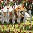 6Pcs Tent Spring Fixed Buckle and 12 pcs Hook Set Wind Rope Buckle ...