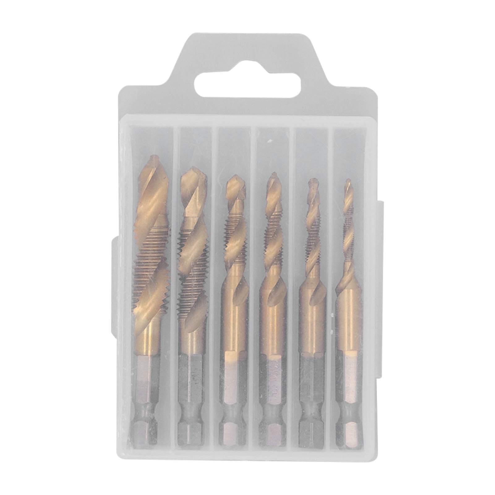 6Pcs Threaded Drill Taps HHS Fine Thread Wear Resistance Screw Drill ...