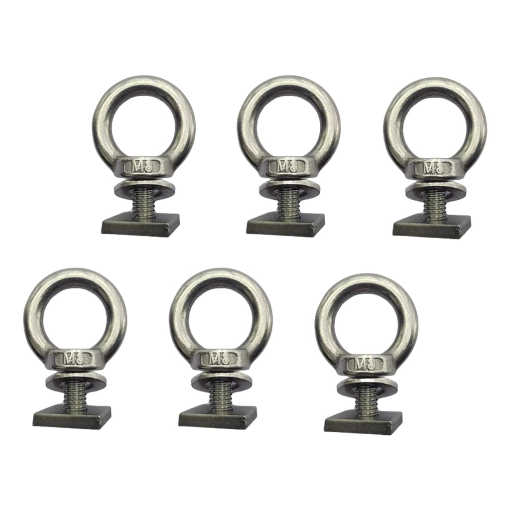 6Pcs Tie Down Anchoring Kit Eye Nuts T Slot Bolt for Holding Bungee ...