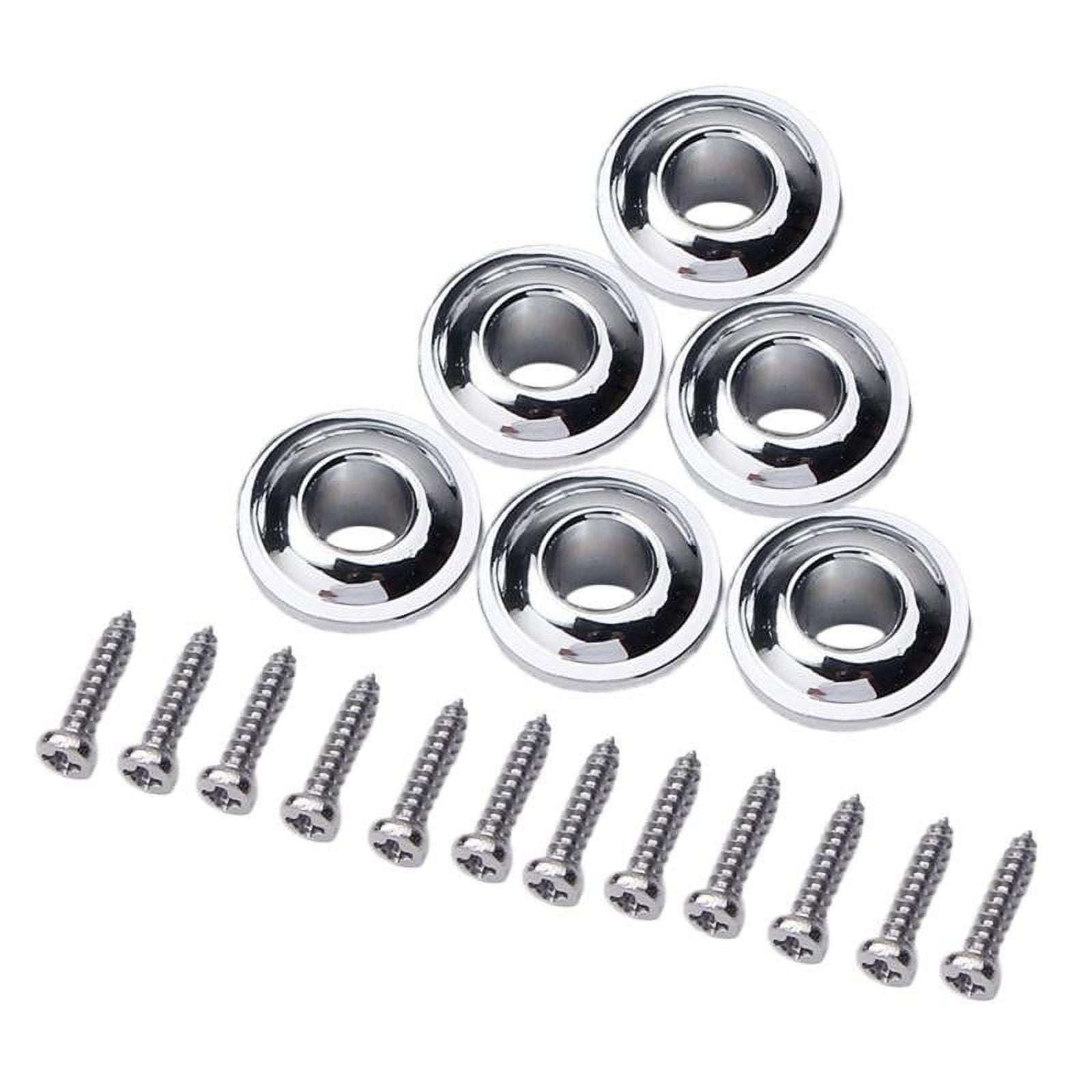 6Pcs Tuner Conversion Bushings Adapter Ferrules Chrome - Walmart.com