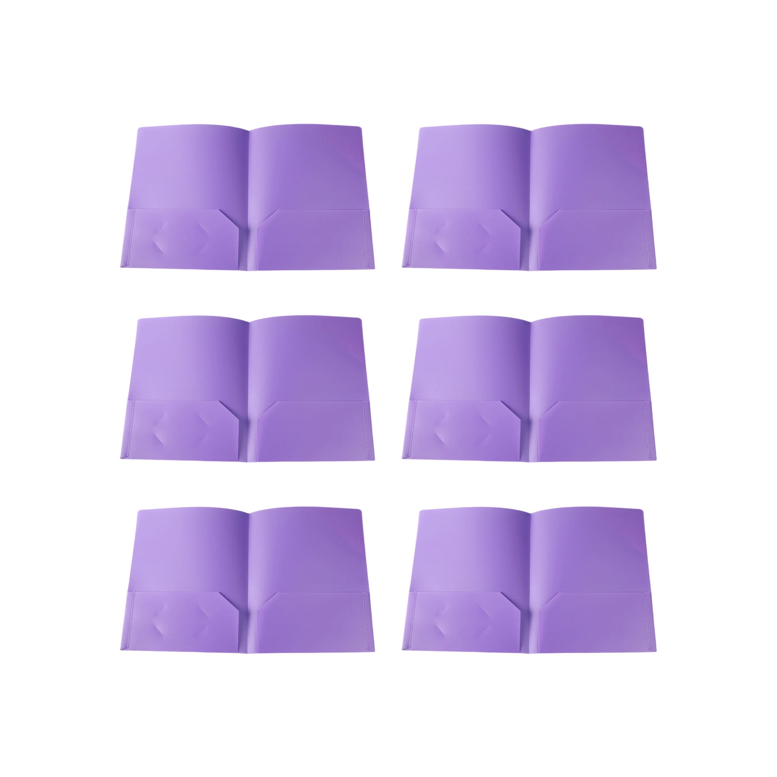 6Pcs Two Pockets File Folders Letter Size Presentation Project Folder ...
