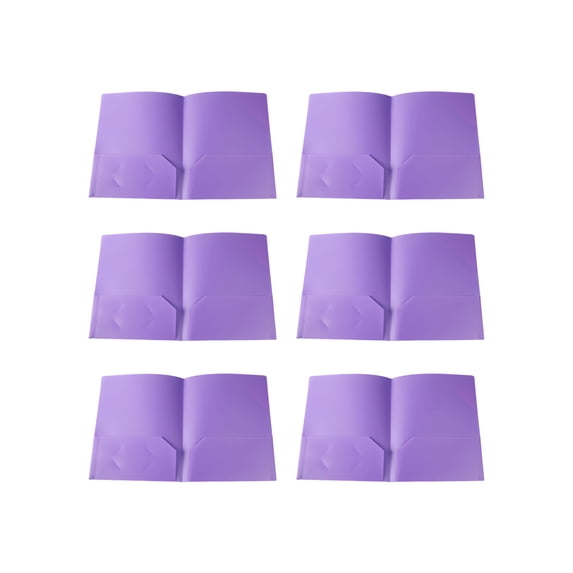 6Pcs Two Pockets File Folders Letter Size Presentation Project Folder ...