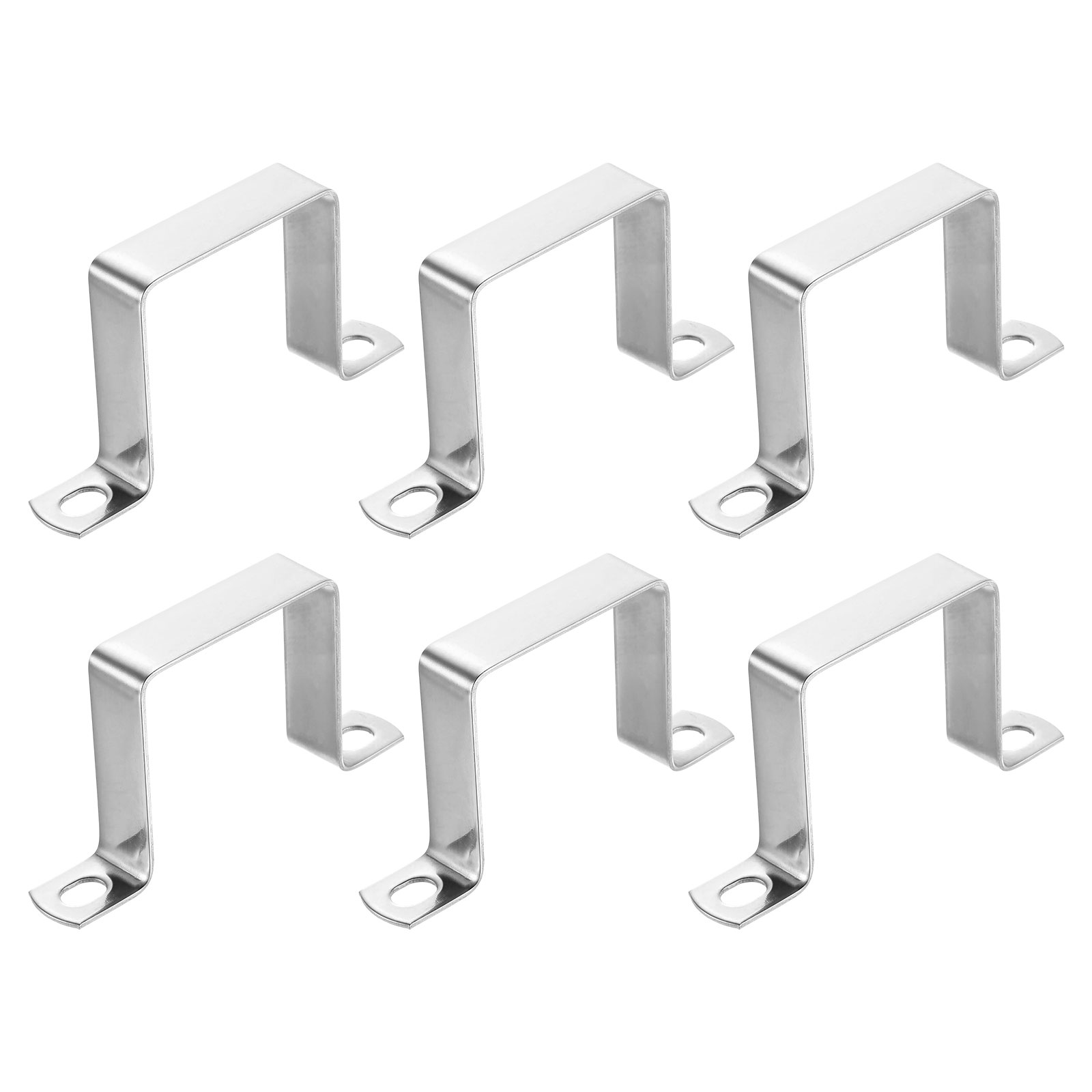 6Pcs U Shaped Connector Bracket, 60x60mm 304 Stainless Steel Pipe Strap ...