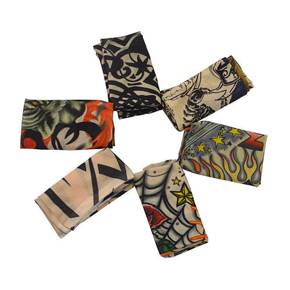 6Pcs Unisex Temporary Slip On Tattoo Arm Sleeves Kit New Fashion Makeup ...