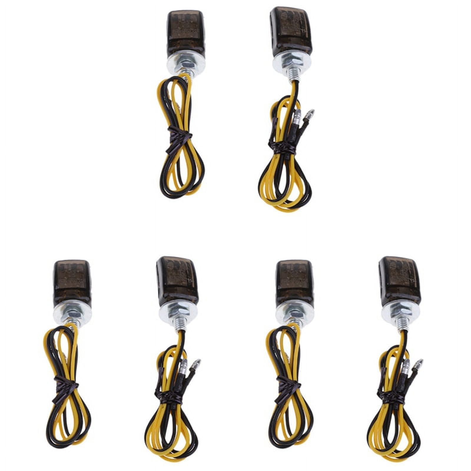 6Pcs Universal LED Black Mini Tiny Small Indicators Turn Signals ...