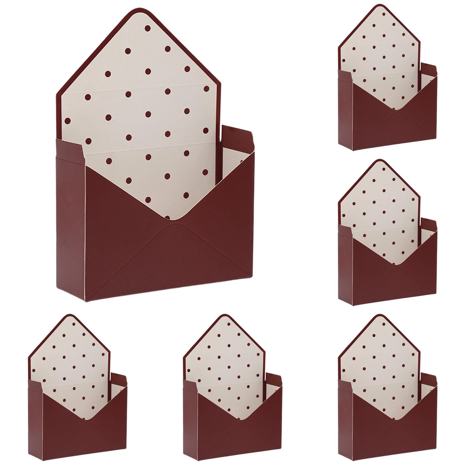 6Pcs Valentine Envelope Boxes, Valentine Envelope Gift Box, Red ...