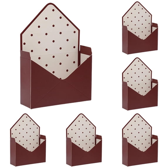 6Pcs Valentine Envelope Boxes, Valentine Envelope Gift Box, Red ...