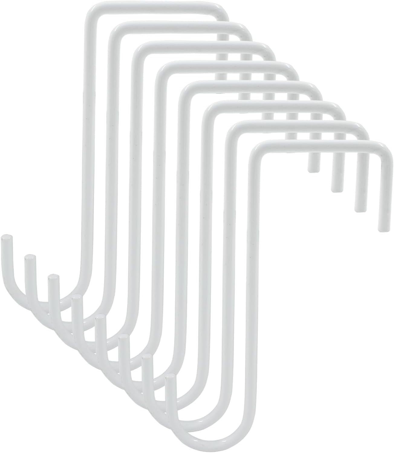 6Pcs Vinyl Fence Hooks, 2x6inch/3x8inch Patio Hooks, Powder Coated ...