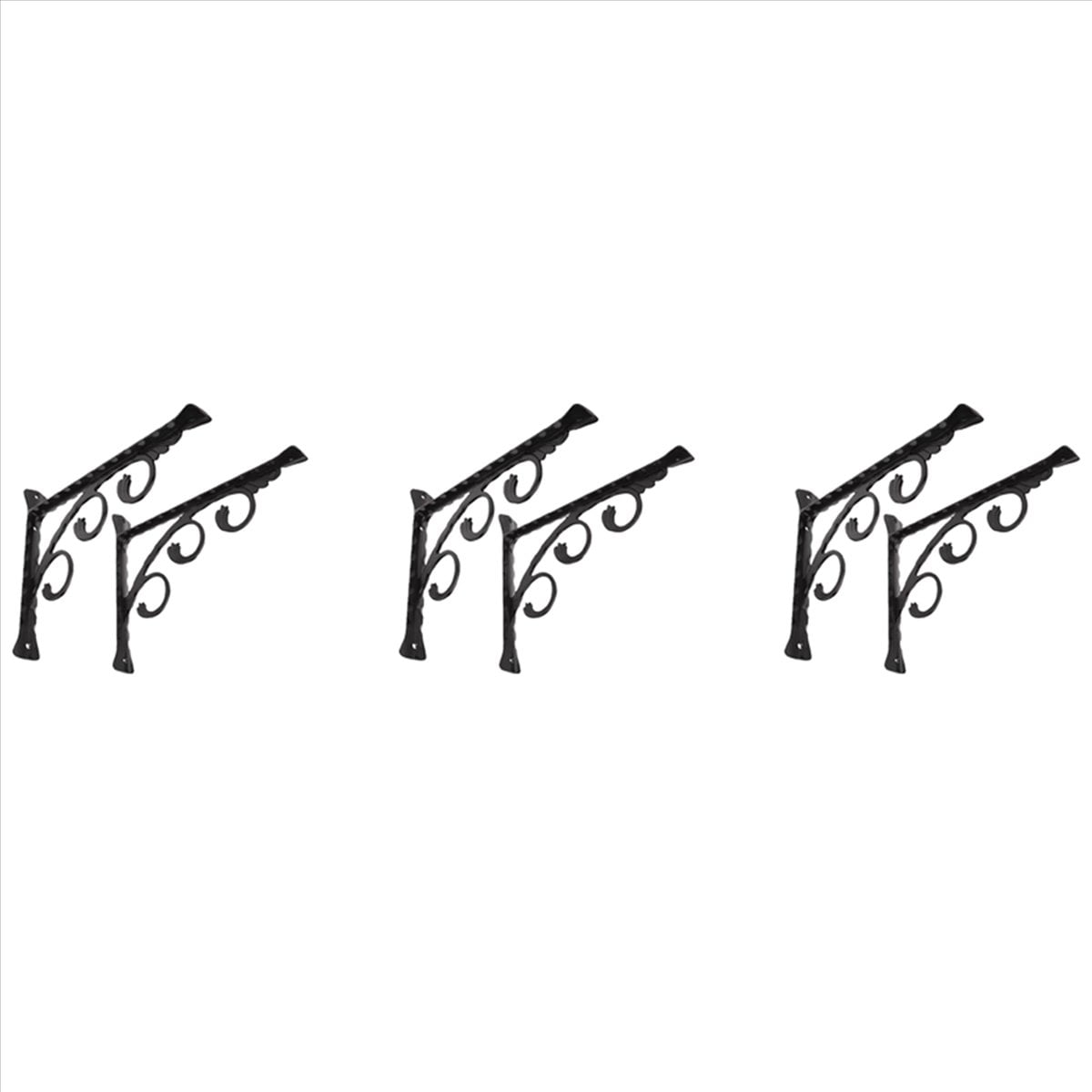 6Pcs Wall Mounted L Shaped Angle Bracket Multifuntional Brace Shelf ...
