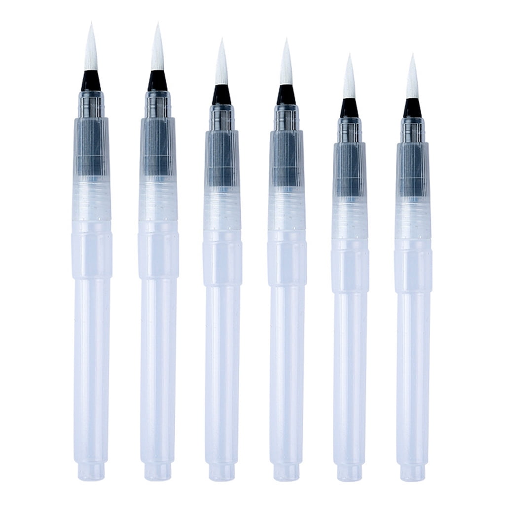 6Pcs Water Color Brush Pen Set Watercolor Paint Pens for Painting ...