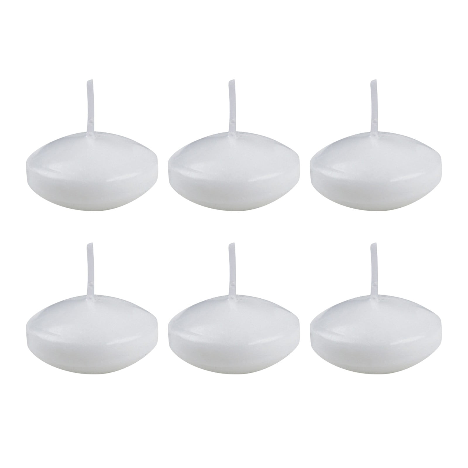 6Pcs Water Floating Round White Candles The Ever Changing Geometry Of ...
