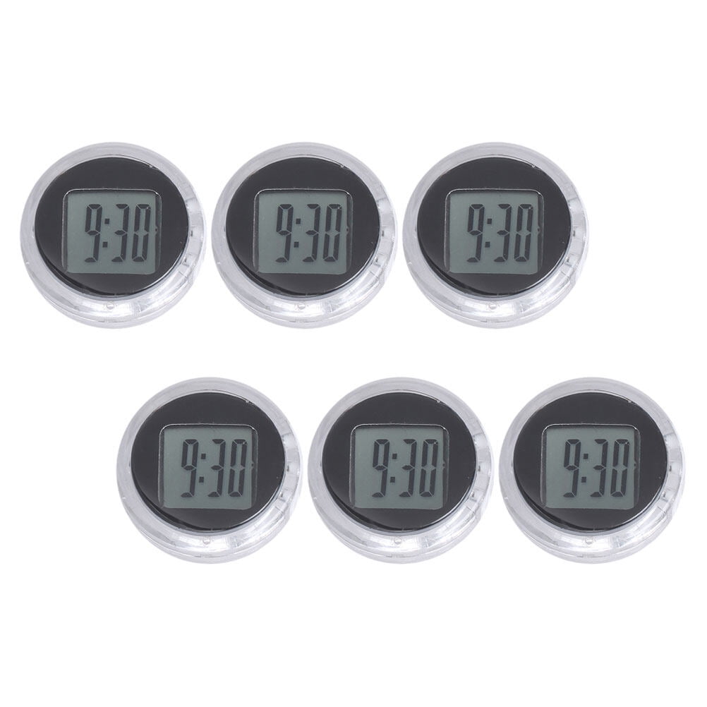 6Pcs Waterproof Digital Clock for Motorcycle Stick-On Mount Clock ...