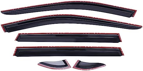 6Pcs Window Wind Deflector Door Visor Rain Sun Guard Fit for Toyota ...