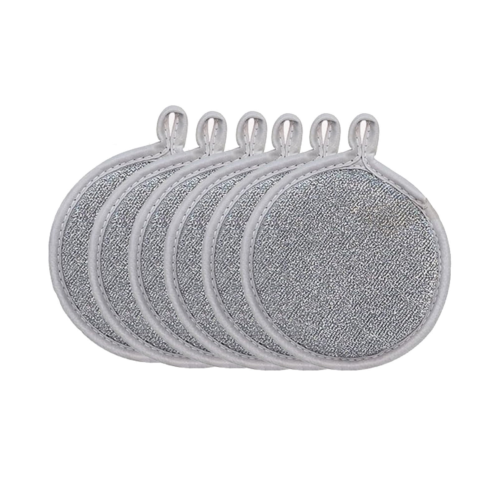 6Pcs Wiping Sponge Block Sided Dishwashing Sponge, Double Sided High ...