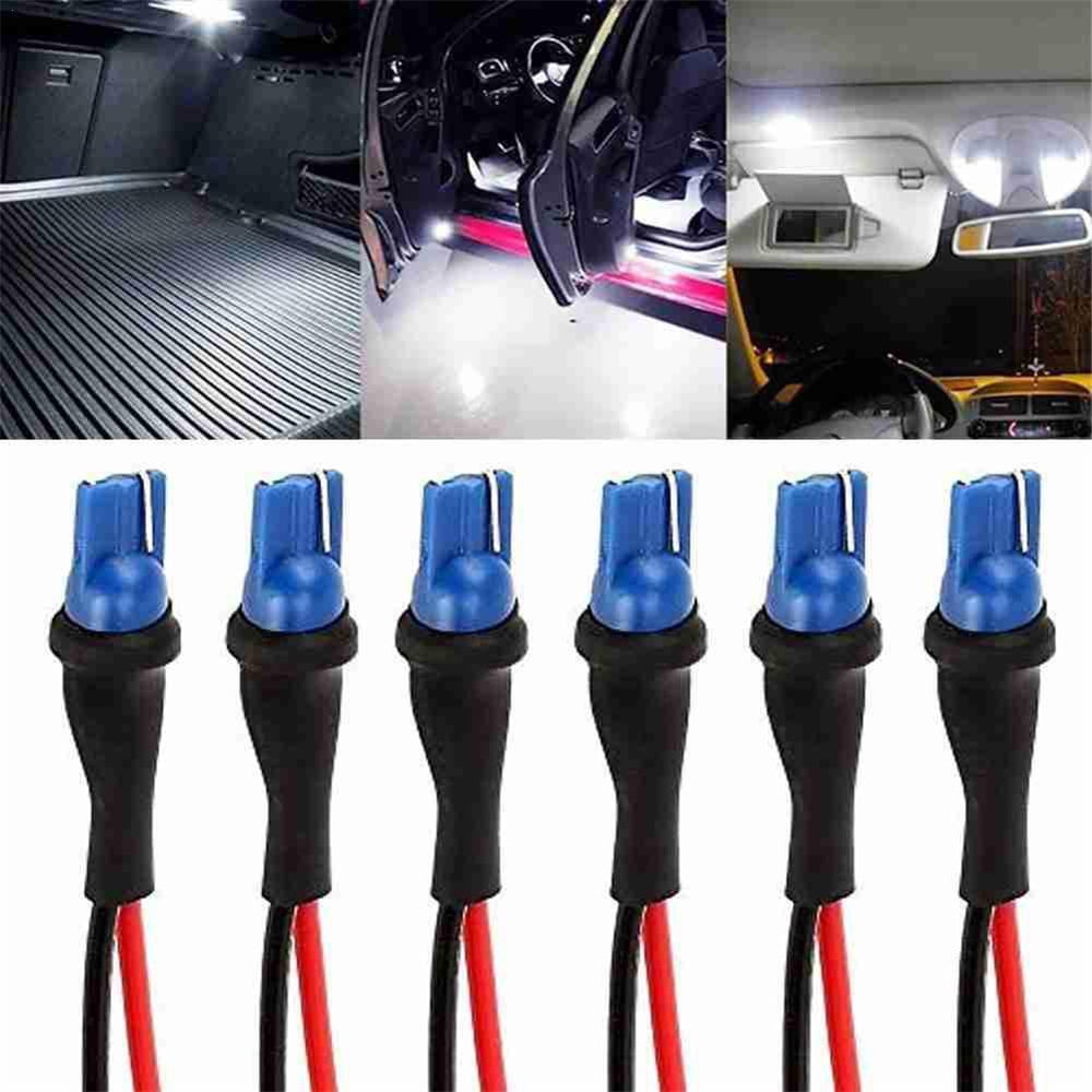 6Pcs Wire Pigtail Male 194 168 Two Harness Front Side Marker Light Bulb ...