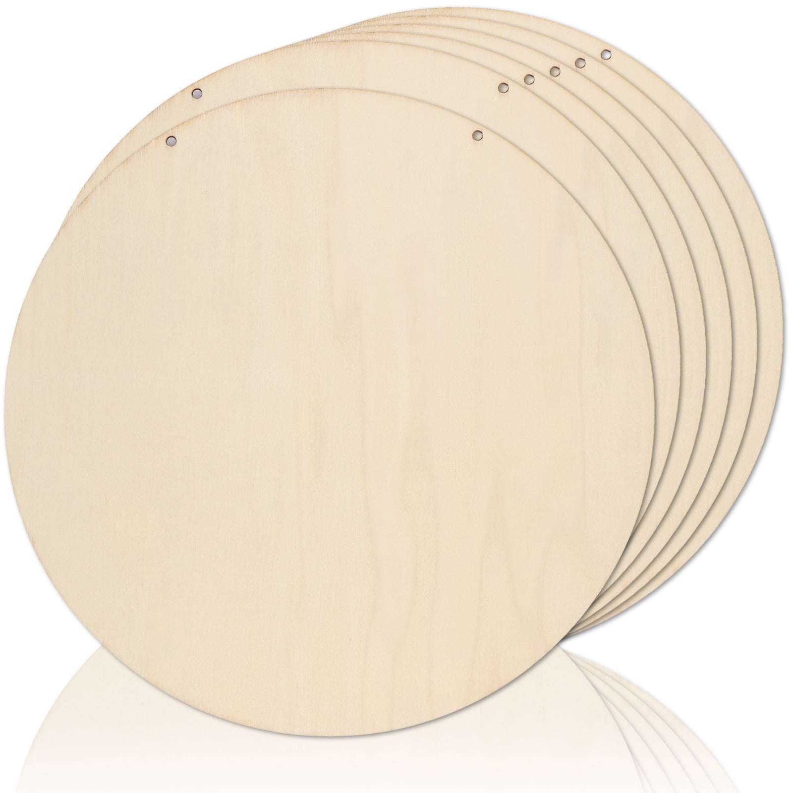 6Pcs Wood Circles for Crafts 12 Inch Unfinished Wood Slices DIY Wooden ...