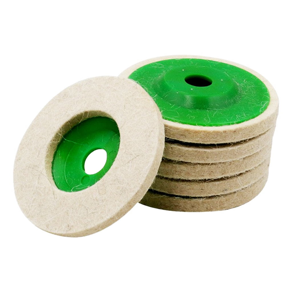 6Pcs Wool Polishing Wheel Disc Buffing Wheel for 95/100 Angle Grinder ...