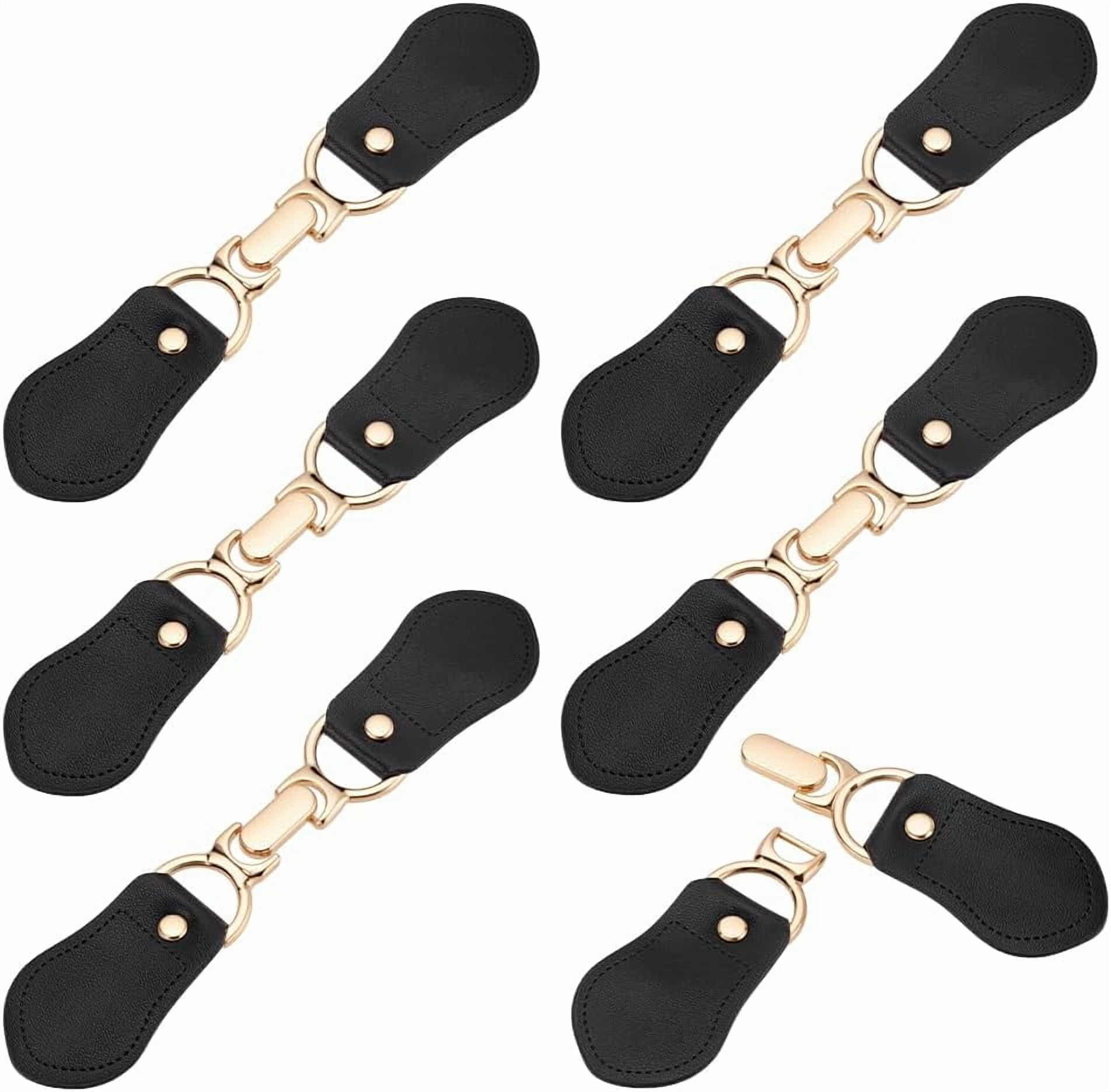 6Pcs Zinc Alloy & Imitation Leather Toggle Buckle for Bag Sweater ...